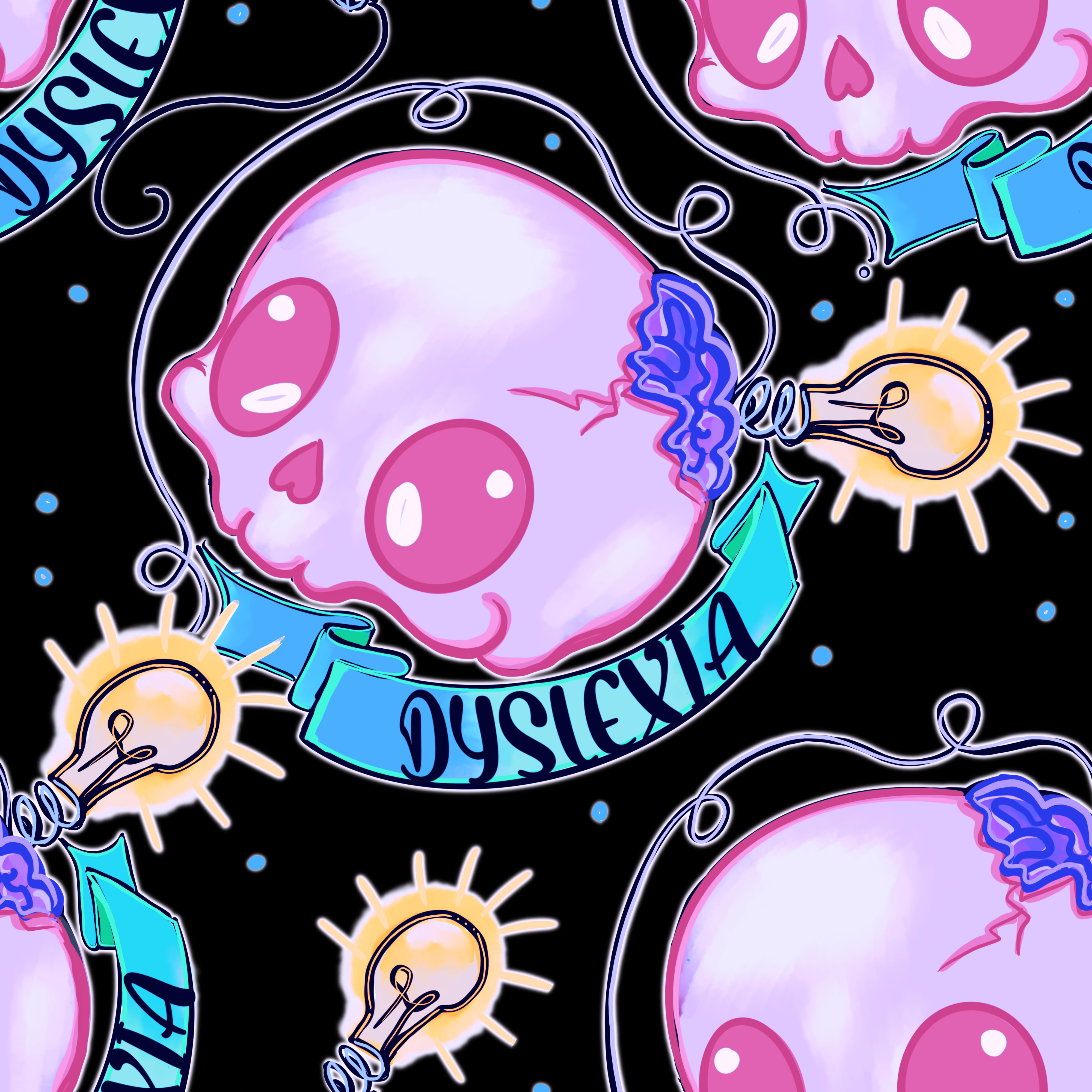 Dyslexia - Pink – Inspired.Designs.illustrations